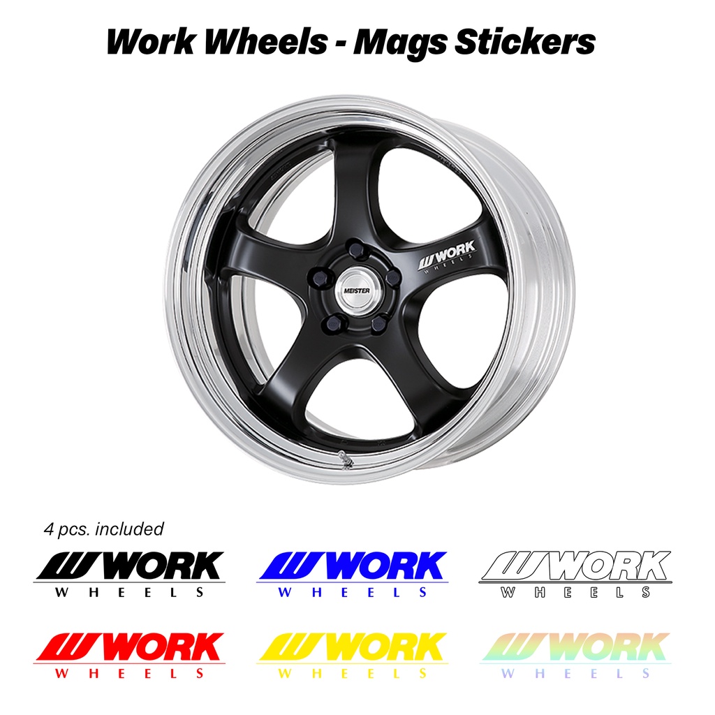 Work Meister Wheels - Car Mags Sticker Decals Outdoor Vinyl [SS ...