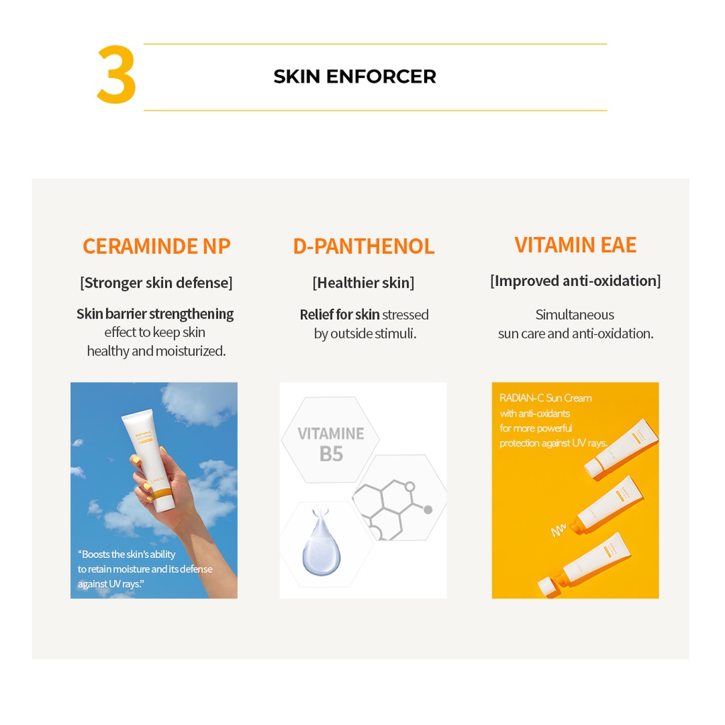 LANEIGE Radian-C Sun Cream SPF 50+ PA++++ - Lightweight Brightening ...