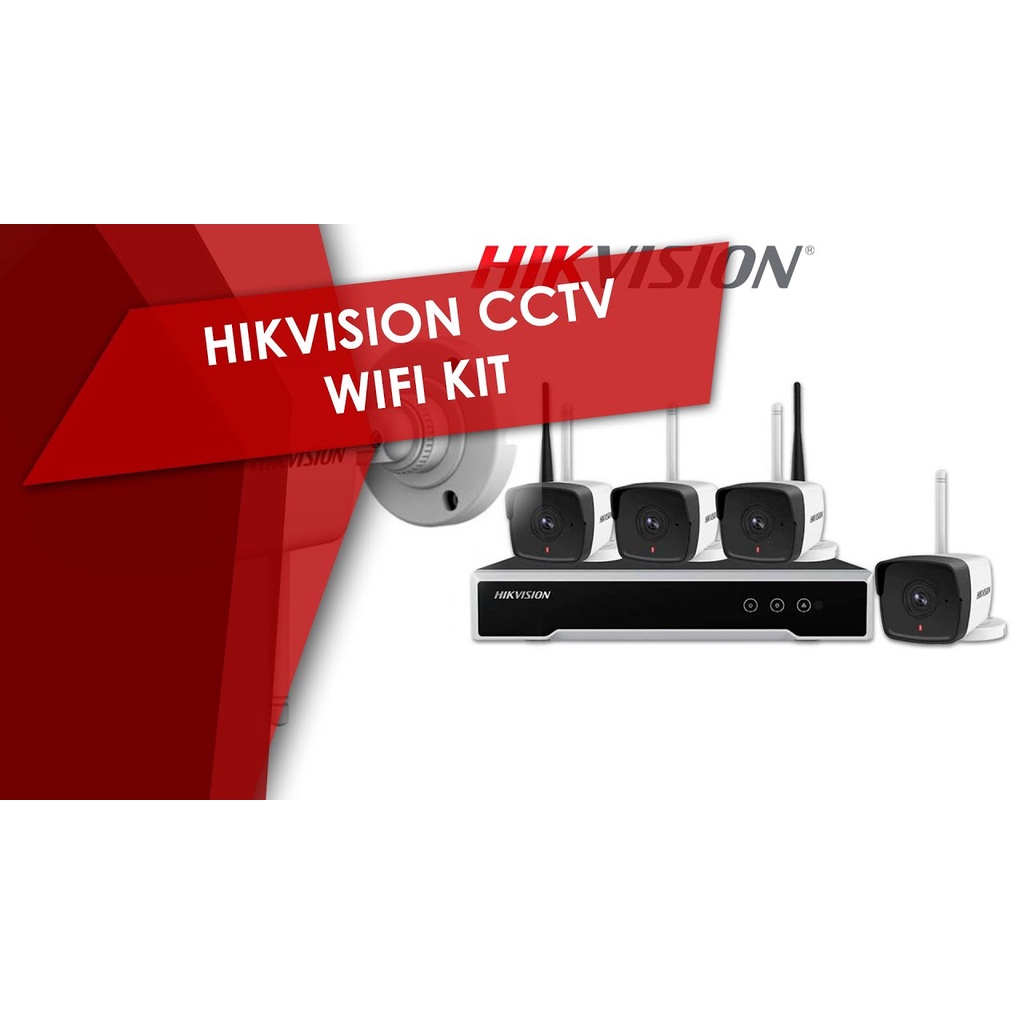 Hikvision 4 Channel 2MP H.265 WiFi DVR Wireless CCTV Weatherproof IP ...