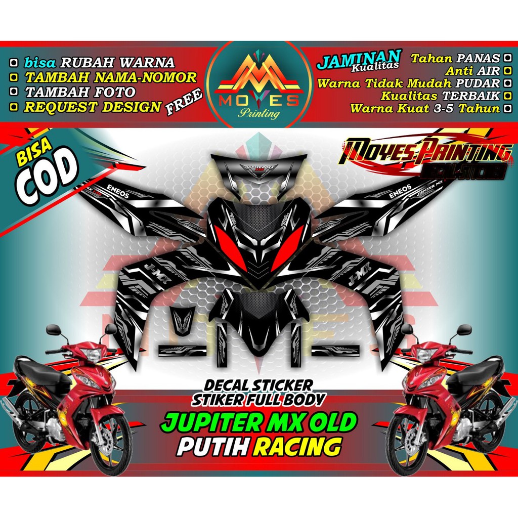 Decal Sticker Mx old Sticker Decal Fullbody Motorcycle Mx old Matrix ...