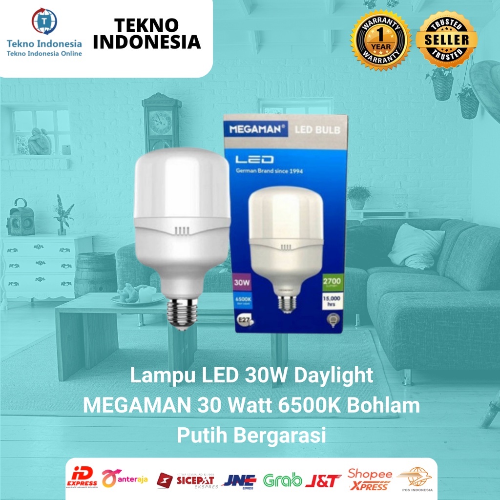MEGAMAN 30W Daylight LED Lamp 30 Watt 6500K White Bulb Guaranteed ...
