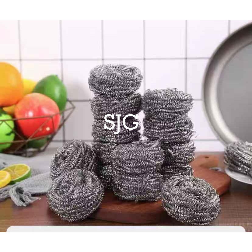 Multipurpose Stainless Steel Scourer Scrubber Metal Scouring Pad Non ...