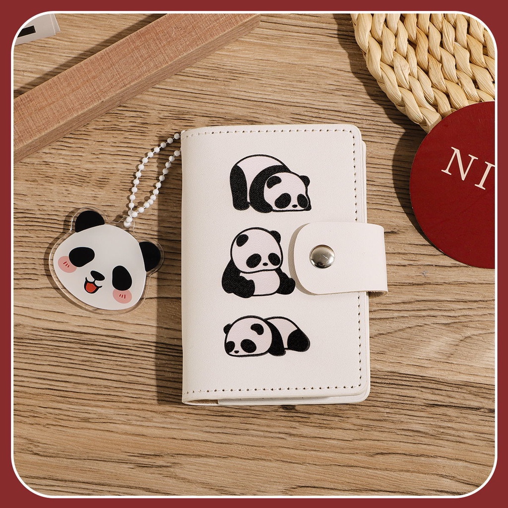 Ready Stock Quick Shipment!Short Wallet Cartoon Panda Card Holder Large ...