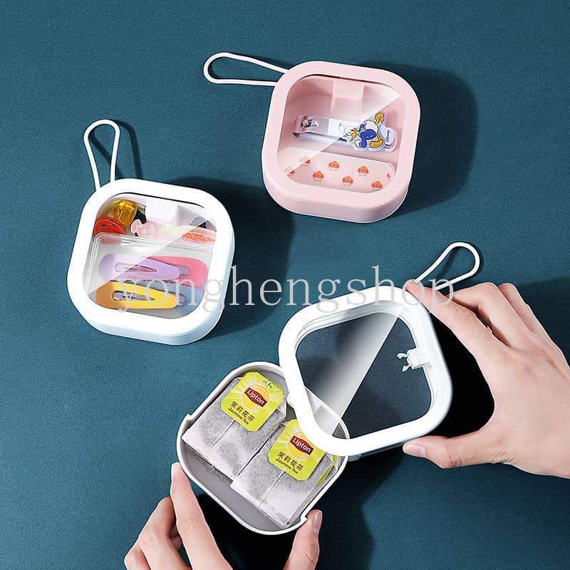 Creative Desktop Organizer Travel Portable Storage Box Pocket Sundries ...