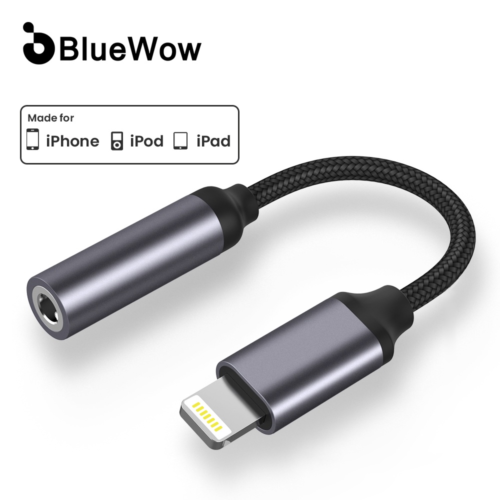 BlueWow 10ul For Iphone 3.5mm Aux Cable Adapter 13 12 Pro Headphone ...