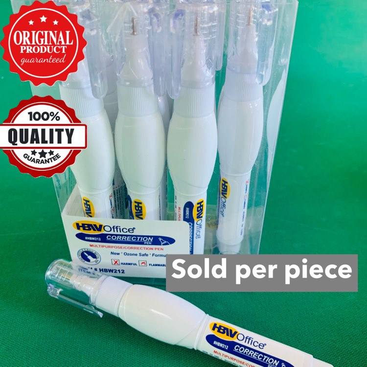 HBW Office Correction Pen Item HBW212 9ml (SOLD PER PIECE) | Shopee ...