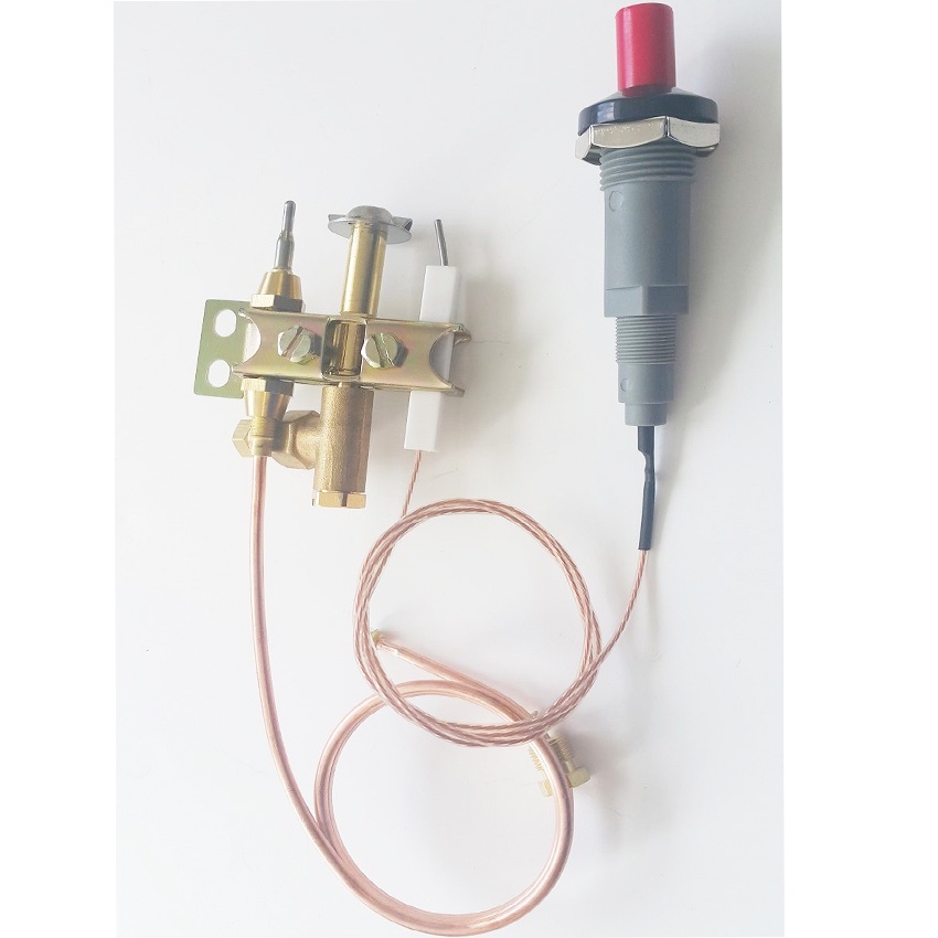 Push Button Igniter Set With Pilot Burner Thermocouple 900mm M9x1 Nuts ...