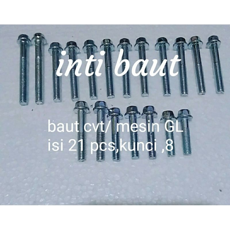 MESIN Cvt bolts, Honda GL engine block bolts, 21 pcs | Shopee Philippines