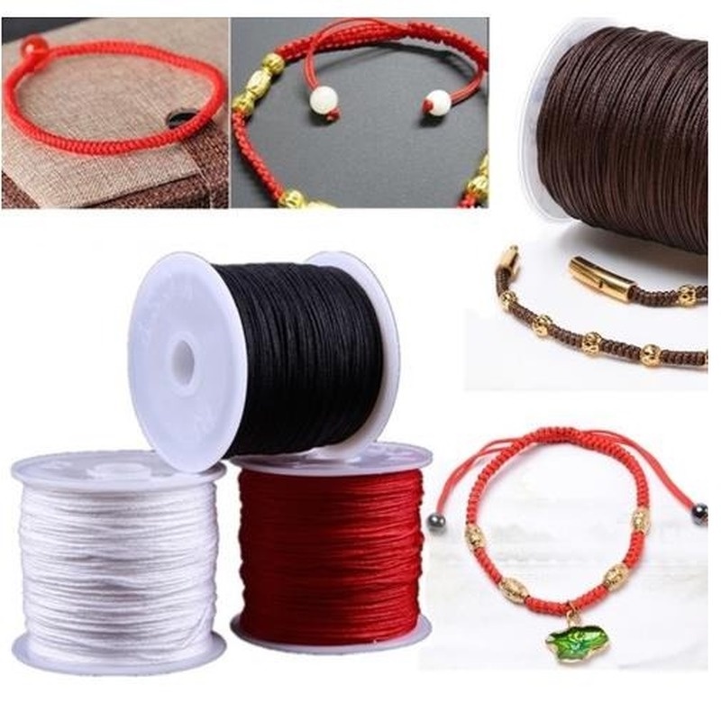 10m/roll 0.8mm Strong Elastic Crystal Beading Cord Rope String Line for ...