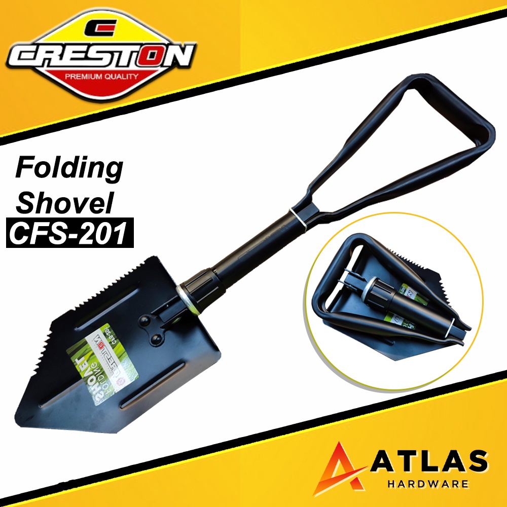 CRESTON Folding Shovel CFS-201 (with Free Pouch) | Shopee Philippines