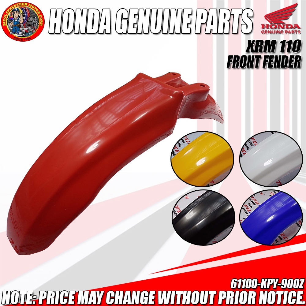 XRM 110/125 OLD FRONT FENDER (HPI) (GENUINE: 61100-KPY-900Z) | Shopee ...