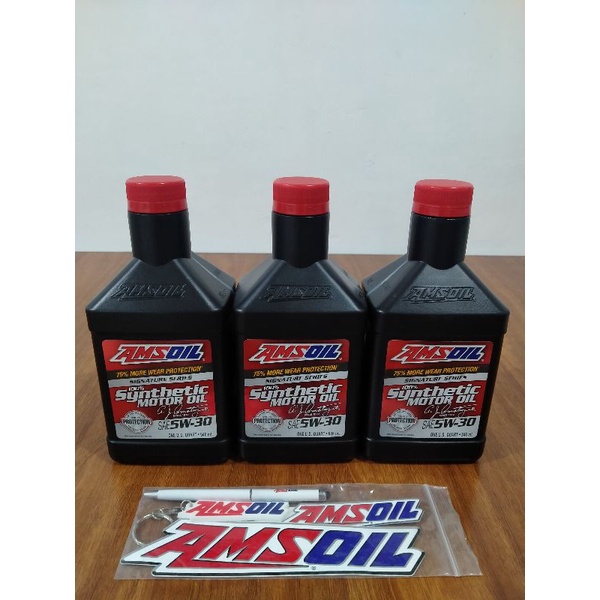 Amsoil 5w30 Gasoline Signature series Max duty 100% Fully synthetic(w ...