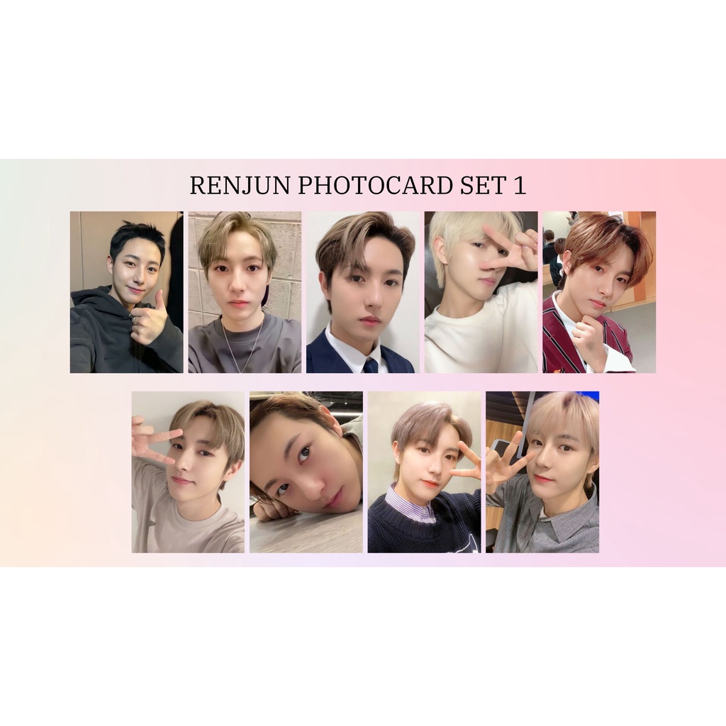 NCT RENJUN SELCA AND BOYFRIEND INSPIRED PHOTOCARDS 9 PCS SET |xoxo ...