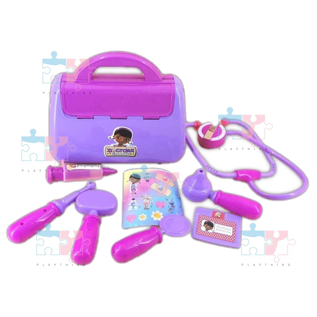 DOCTOR PLAYSET WITH LIGHTS AND SOUNDS STETHOSCOPE SYRINGE INJECTION ...