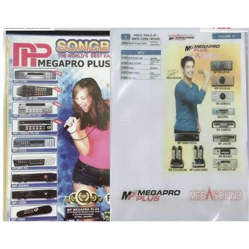 (Songbook Only) For Megapro Plus Mp100 200 300 700 800 Piolo Ezra ...