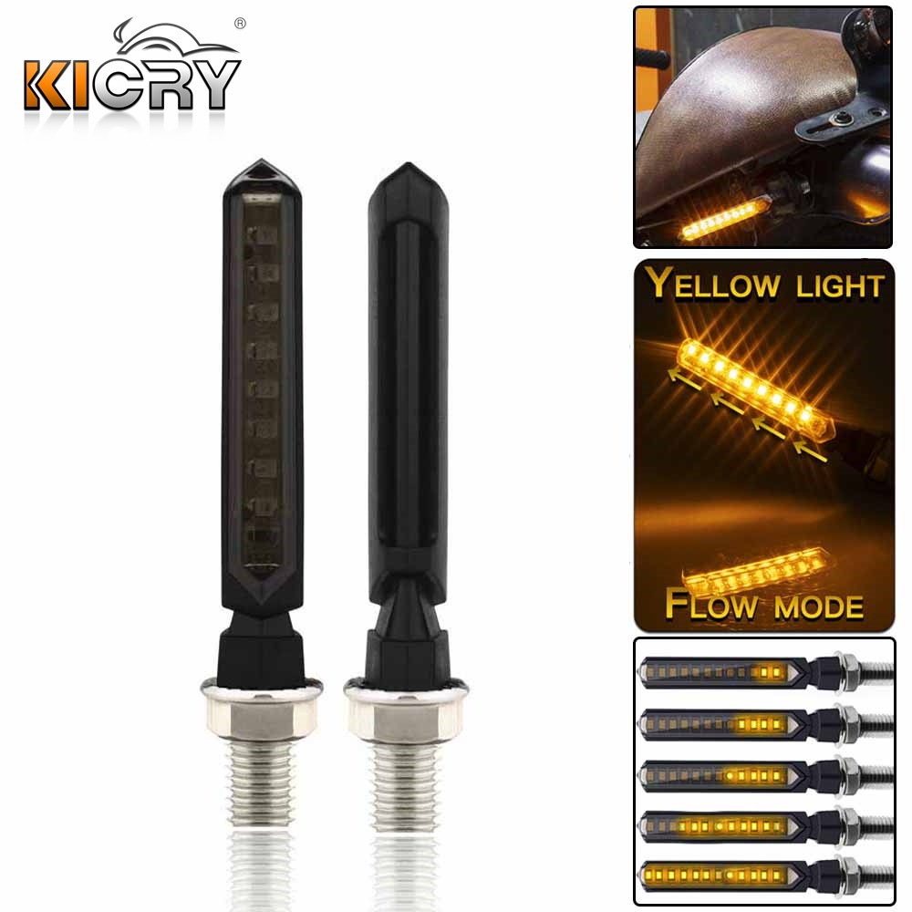 KICRY Motor Flowing Turn Signal Lights Motorcycle Turn Signals Lamp ...