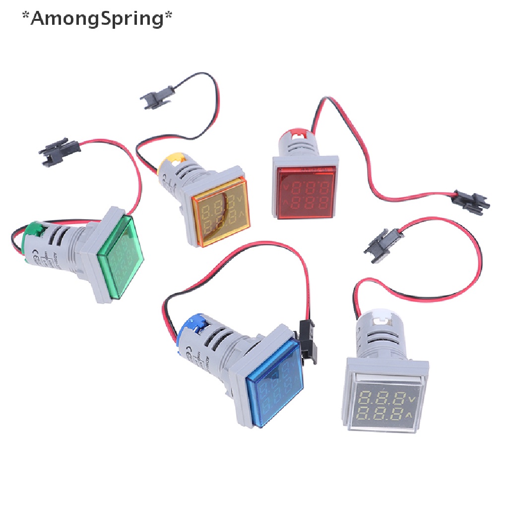 AmongSpring Digital LED Dual Display Voltmeter Ammeter Voltage Gauge Meter AC 60-500V 0-100A new ...