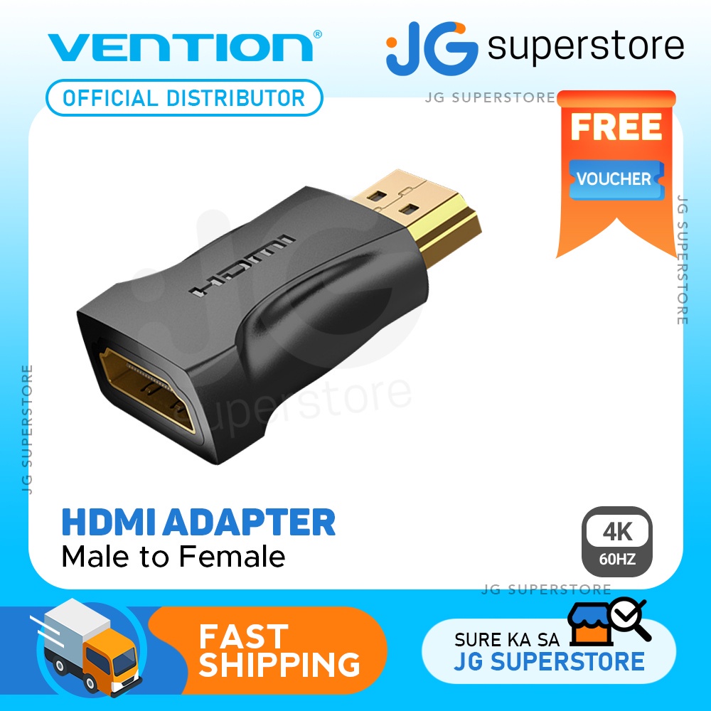 Vention HDMI Male to Female Adapter 4K 60Hz Gold-plated with Backward ...
