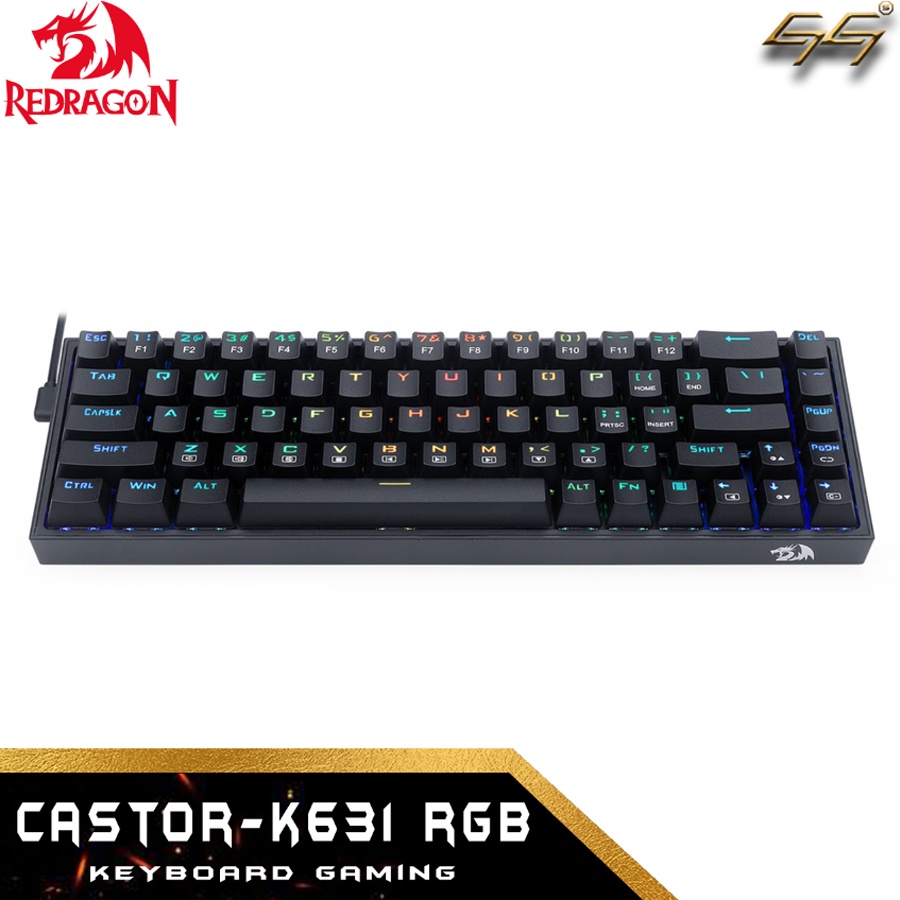 REDRAGON Mechanical Gaming Keyboard 65% RGB REDRAAGON CASTOR K631RGB K631 RGB 65% Mechanical ...