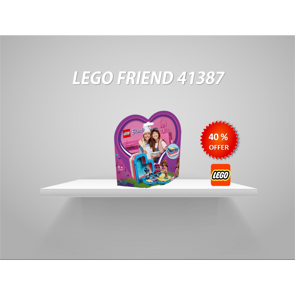 LEGO 41387 Olivia ' s heart shaped summer box | Shopee Philippines