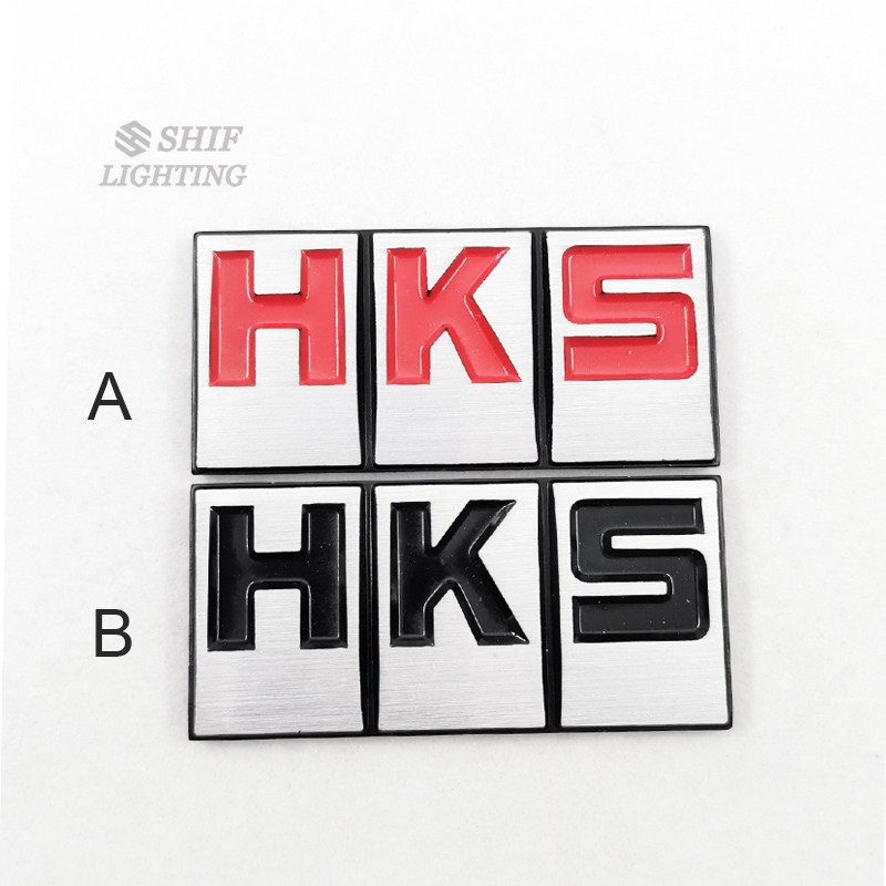 1 Metal HKS SPORTS Car Auto Performance Modification Emblem Sticker ...