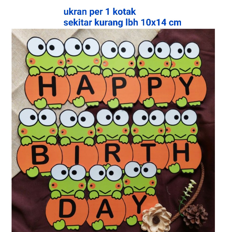 Garland flag bunting banner flag birthday happy birthday Character Kero ...