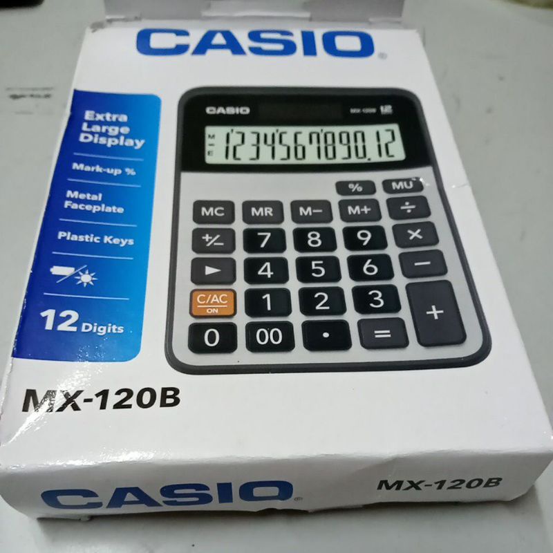 CALCULATOR CASIO MZ12S 12 DIGITS AND MX120B 12 DIGITS | Shopee Philippines
