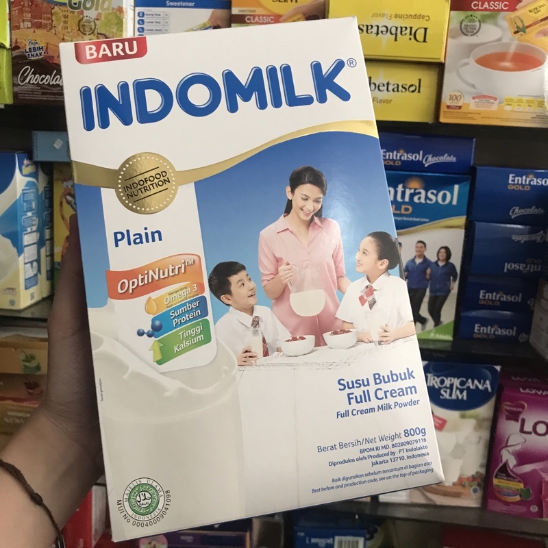 Indomilk full cream PLAIN Powdered Milk 800g | Shopee Philippines