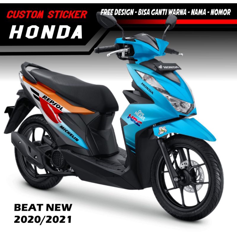 Sticker/decal Honda beat new 2020/2021 full body motif repsol | Shopee ...
