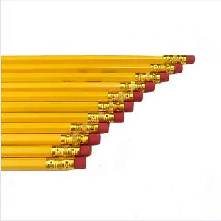 10PCS/Pack HB Yellow Pencil With Eraser Black Stuent Pencils Drawing ...
