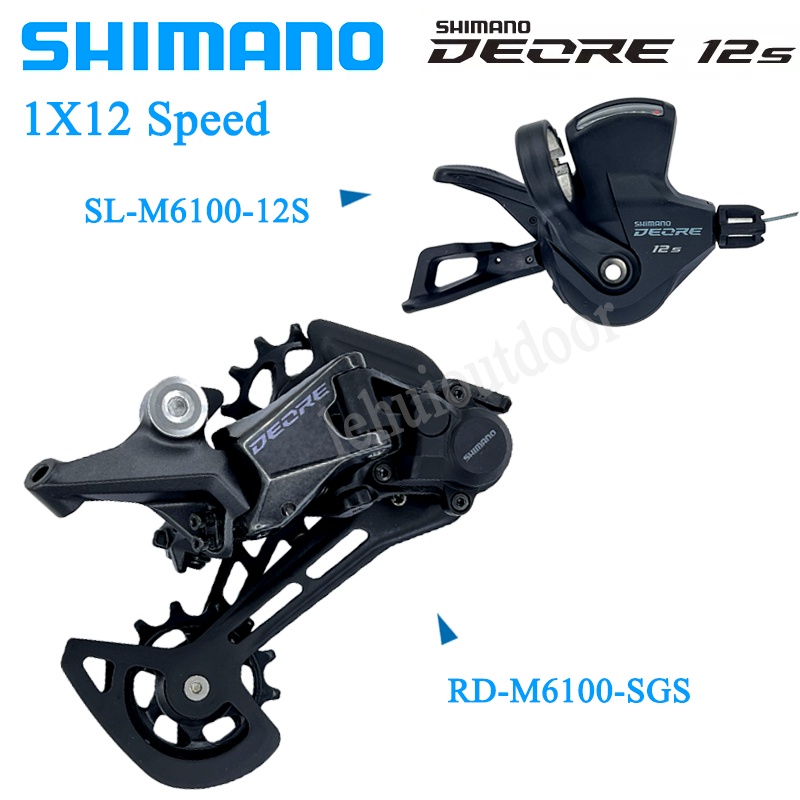 SHIMANO DEORE M6100 12s Groupset SL M6100 SHIFT LEVER RD M6100 SGS REAR DERAILLEUR 12 Speed 12V ...