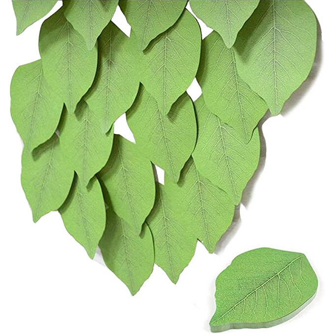 Leaf Sticky Notes Memo Pad Creative Simulate Tree Leaf Paper Sticky Pads Nifty Labelmemo Notes