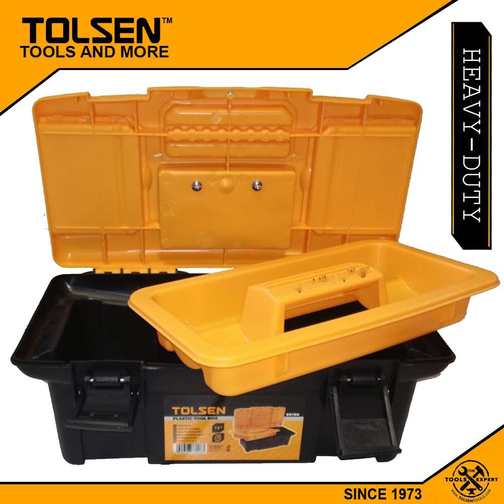 Tolsen Heavy Duty Plastic Tool Box 13" [ONLINE EXCLUSIVE ...
