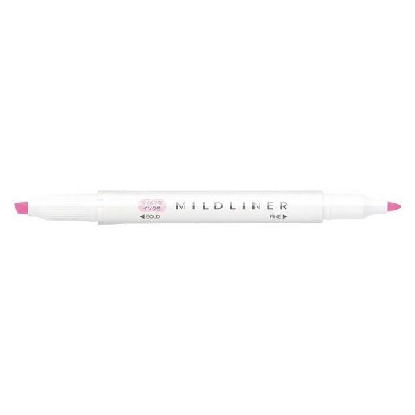 Zebra Mildliner MILD BABY PINK Double-Ended Highlighter | Shopee ...