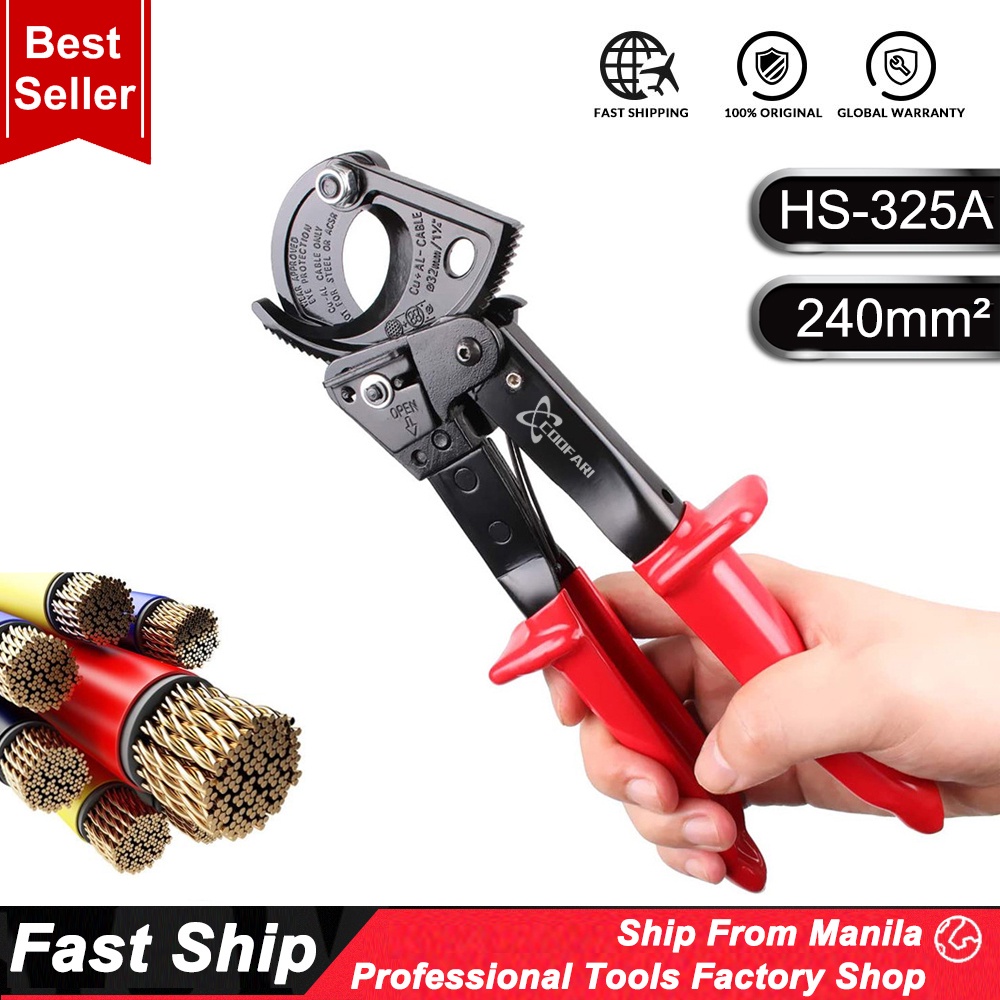 Ratchet Cable Cutter Aluminum Copper Ratchet Cable CutterCut to 240mm² ...