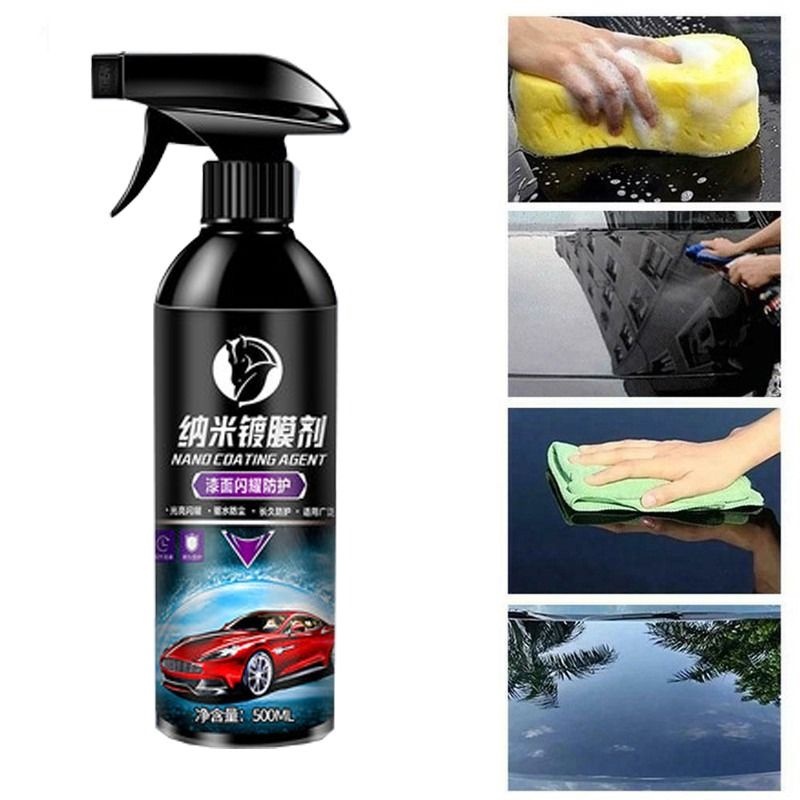 Car Wax Spray and Polish Two-in-one Coating Auto Car Wash and Wax Hydrophobic Nano Ceramic ...