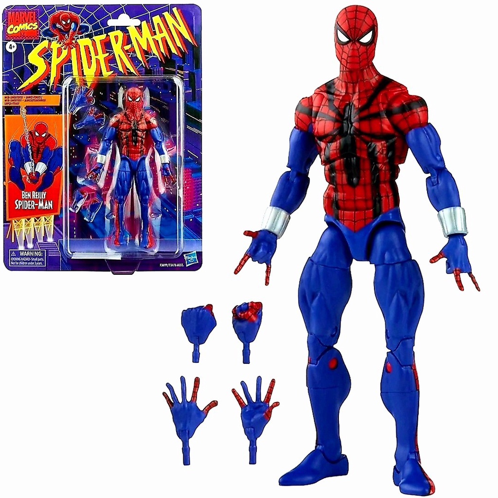 Marvel Legends Retro Wave Spider-Man / Ben Reilly Spider-Man / Ben ...