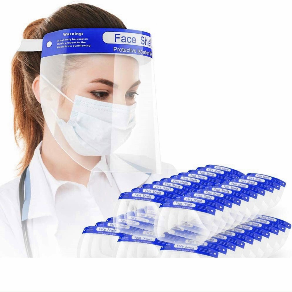 Pvc transparent splash-resistant Shield - Face Shield Mask | Shopee ...