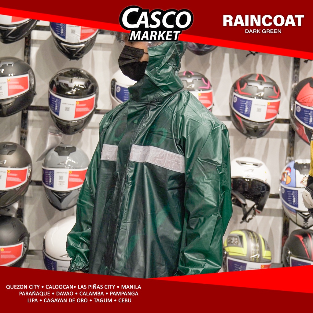 ORDINARY KAPOTE WORK RAIN SUIT ADJUSTING ROPE BIG POCKETS RUBBER ...