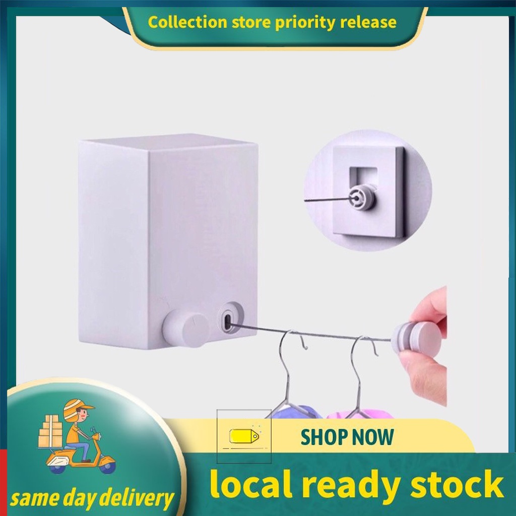 Retractable Laundry Clothes Line | Stainless Steel wire 4.2 meters ...