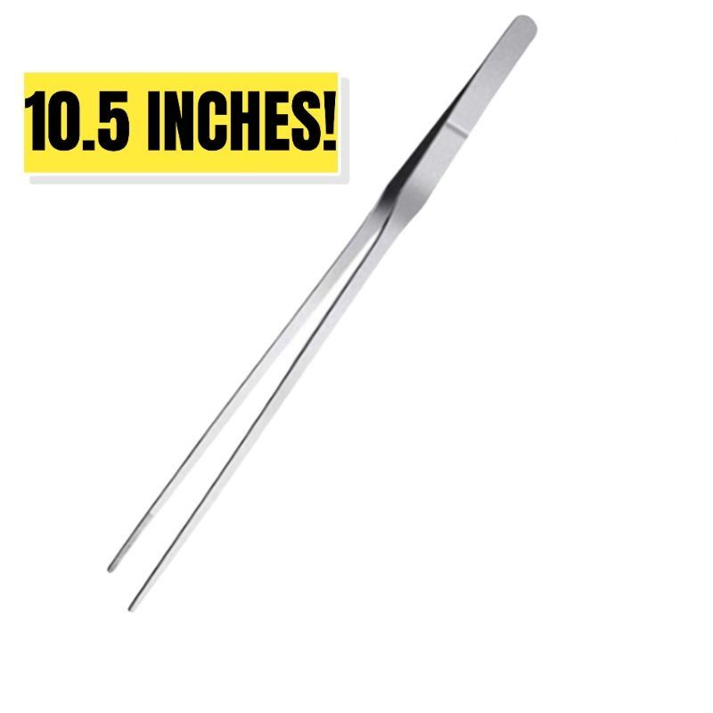 Stainless Long Tweezer ["10.5 INCHES] Toothed Tip | Shopee Philippines