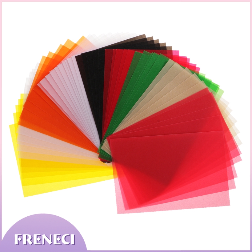 50 Pieces 15x10cm Coloured Translucent Tracing Papers for DIY ...