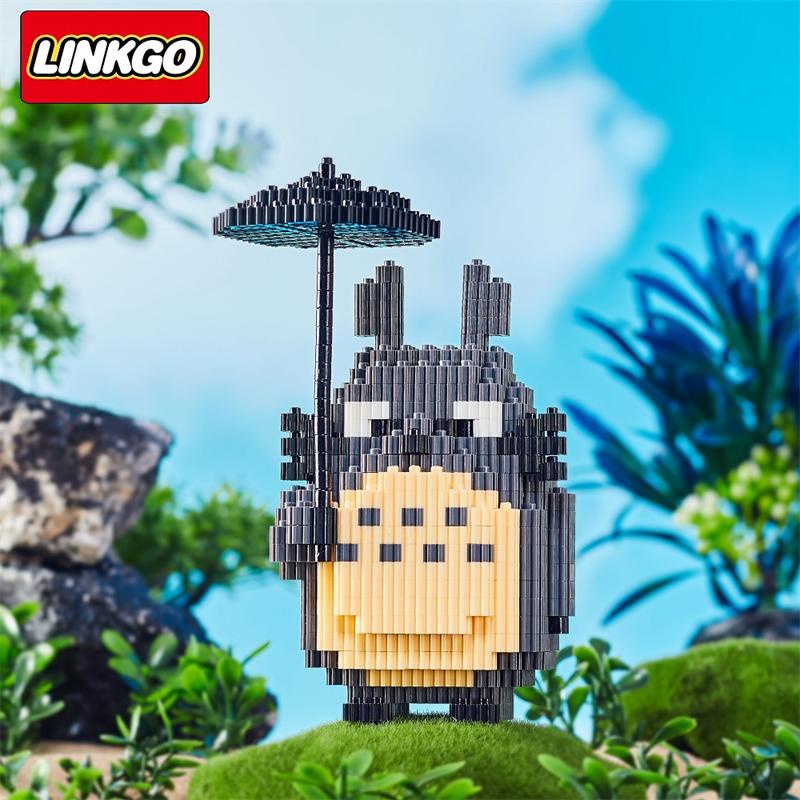 Linkgo Cartoon Magic Blocks Connection Mini Bricks Anime Totoro ...
