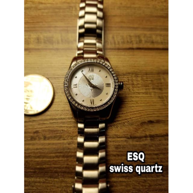 ESQ SWISSSTAINLESS STEEL DIAMOND QUARTZ L | Shopee Philippines