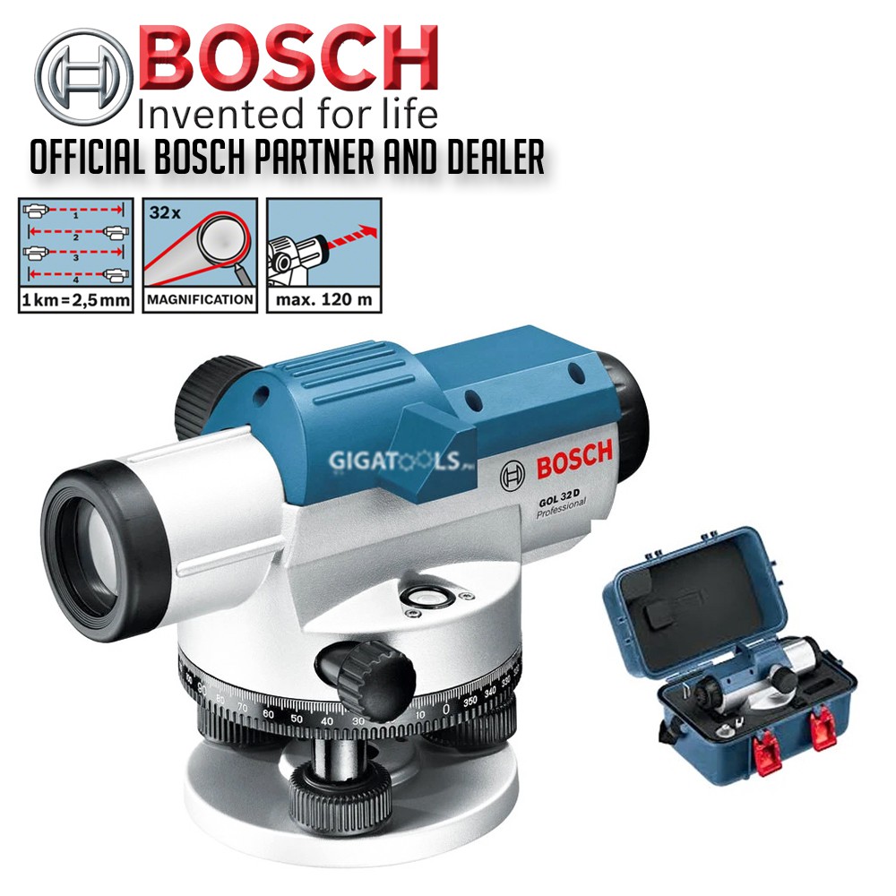 Bosch GOL 32 D Professional Automatic Optical Level ( 120m ) | Shopee Philippines