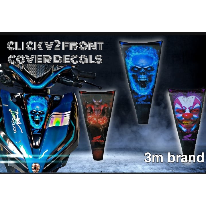 HONDA CLICK V2&V3 FRONT CHEST DECALS | Shopee Philippines