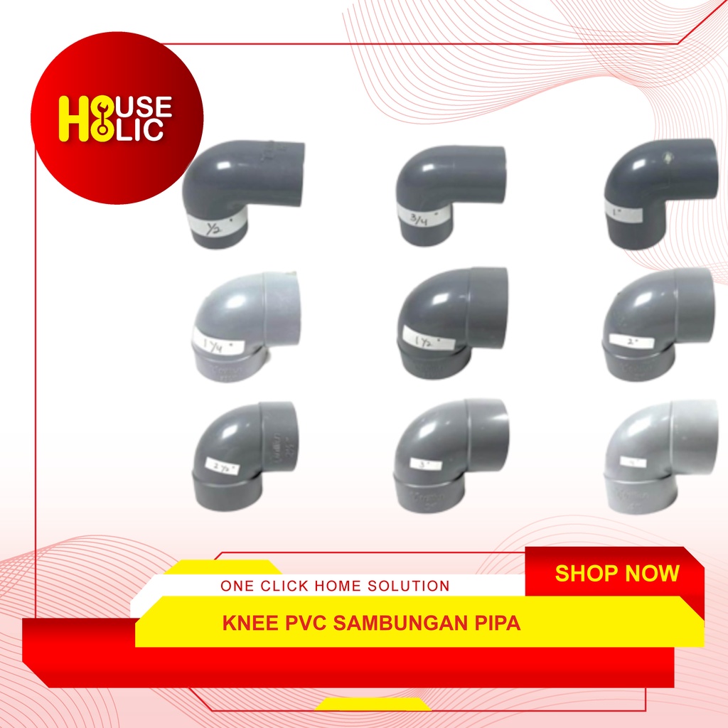 Knee PVC 2 1/2" Inch Knee Keni Pipe Connection / L Pipe Knee Connection ...