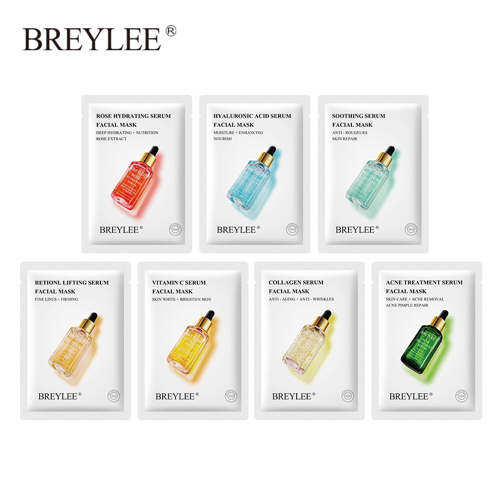 Big sale# BREYLEE Face Mask Collagen Serum Vitamin C Whitening Mask ...