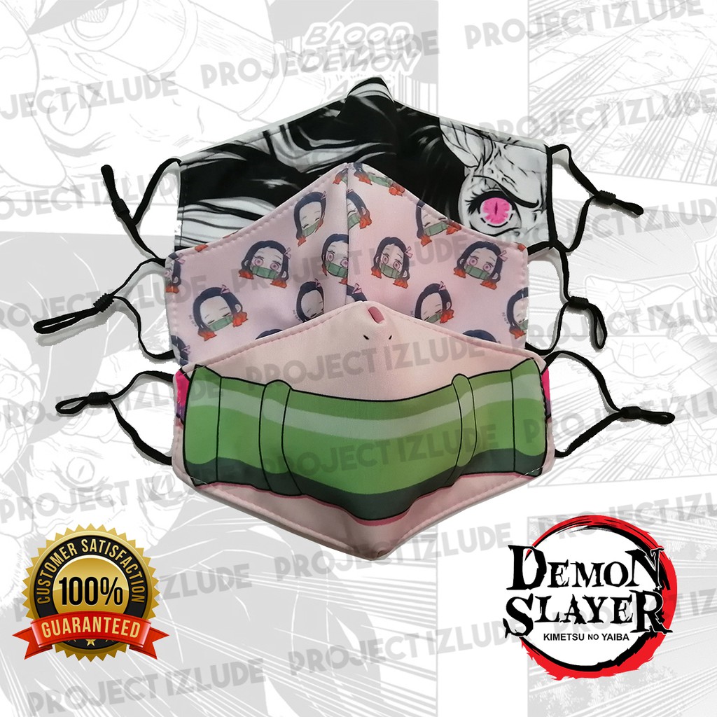 Kimetsu no Yaiba (Demon Slayer) Face Mask New Designs | Shopee Philippines