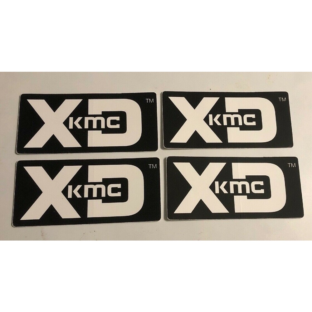 4x KMC XD OFF ROAD RACING STICKERS DECALS 3X4" offroad utv koh bitd ...
